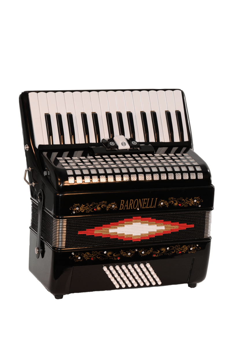 Baronelli USA ACPK30 Piano Accordion 30 Keys 48 Bass 3 Switches